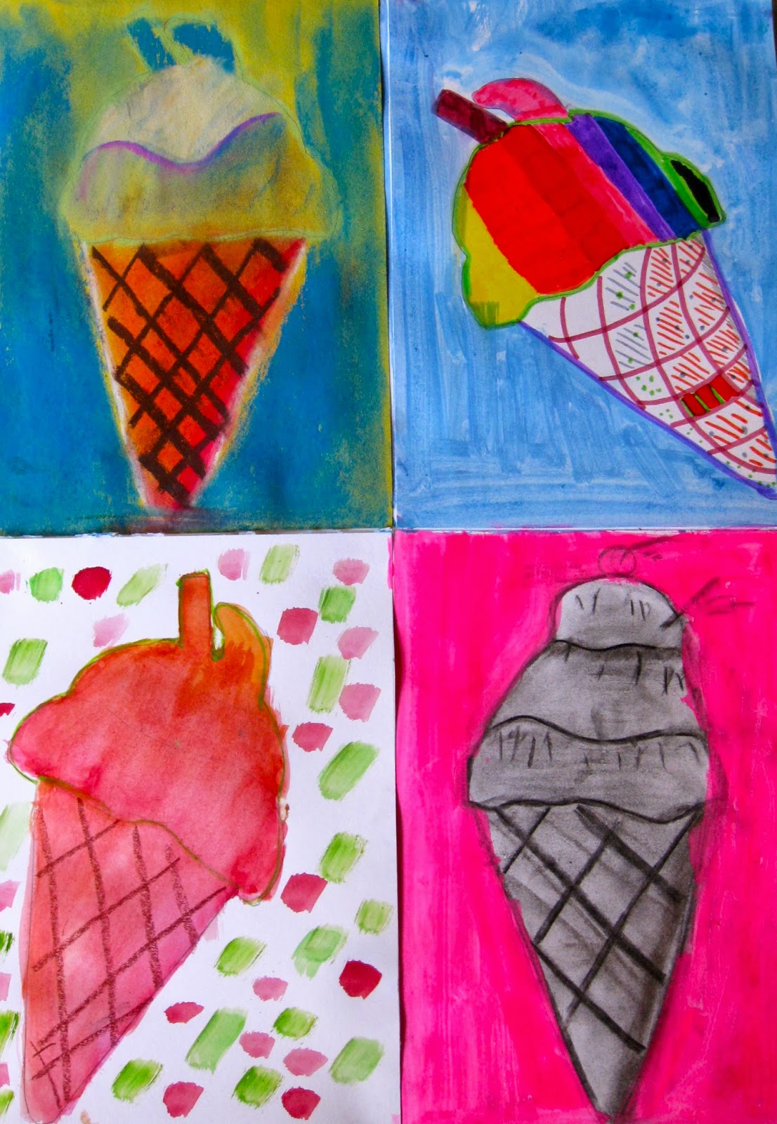Art Circle: Pop art ice cream cones