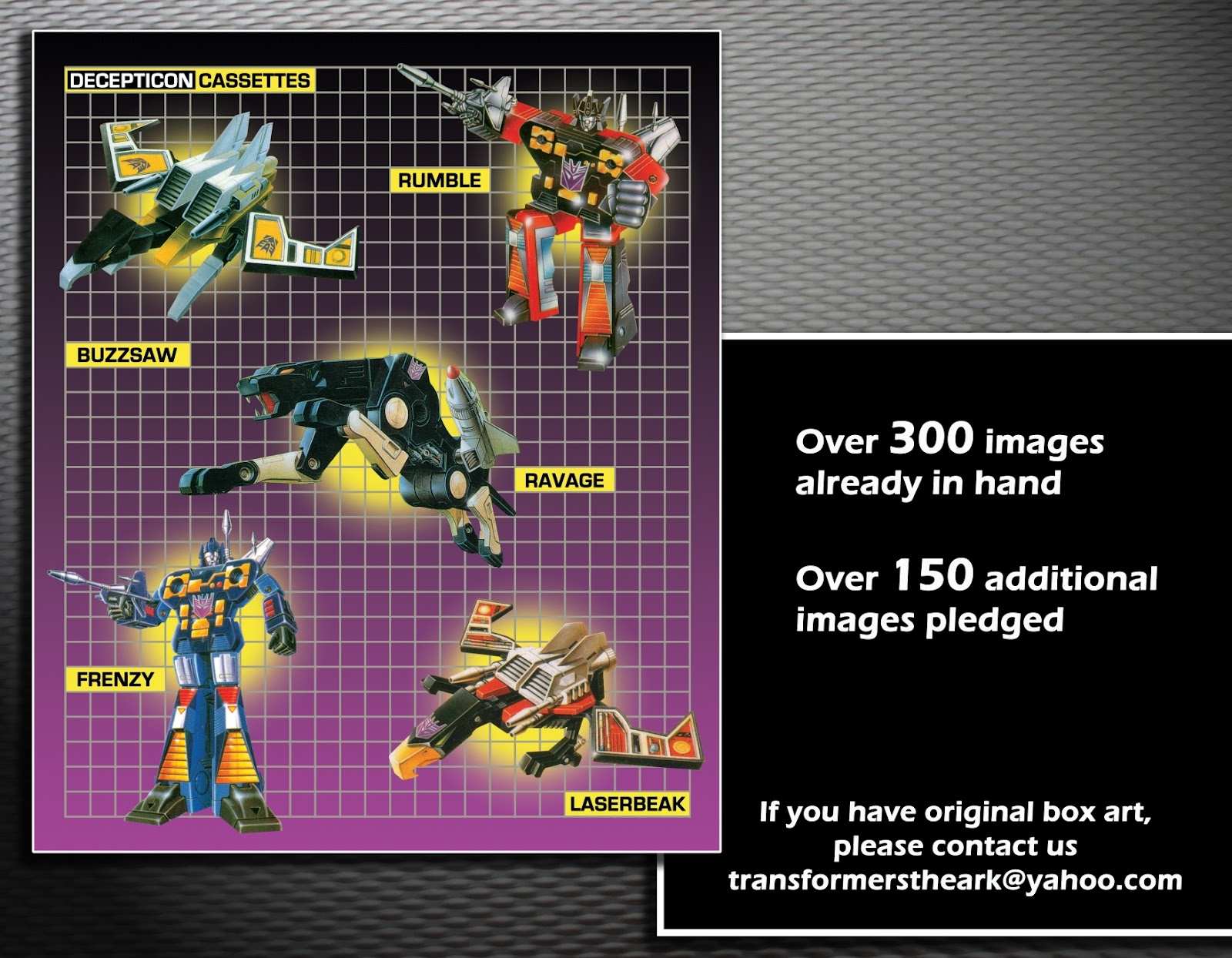 Soundwave And Ravage G1 Box Art