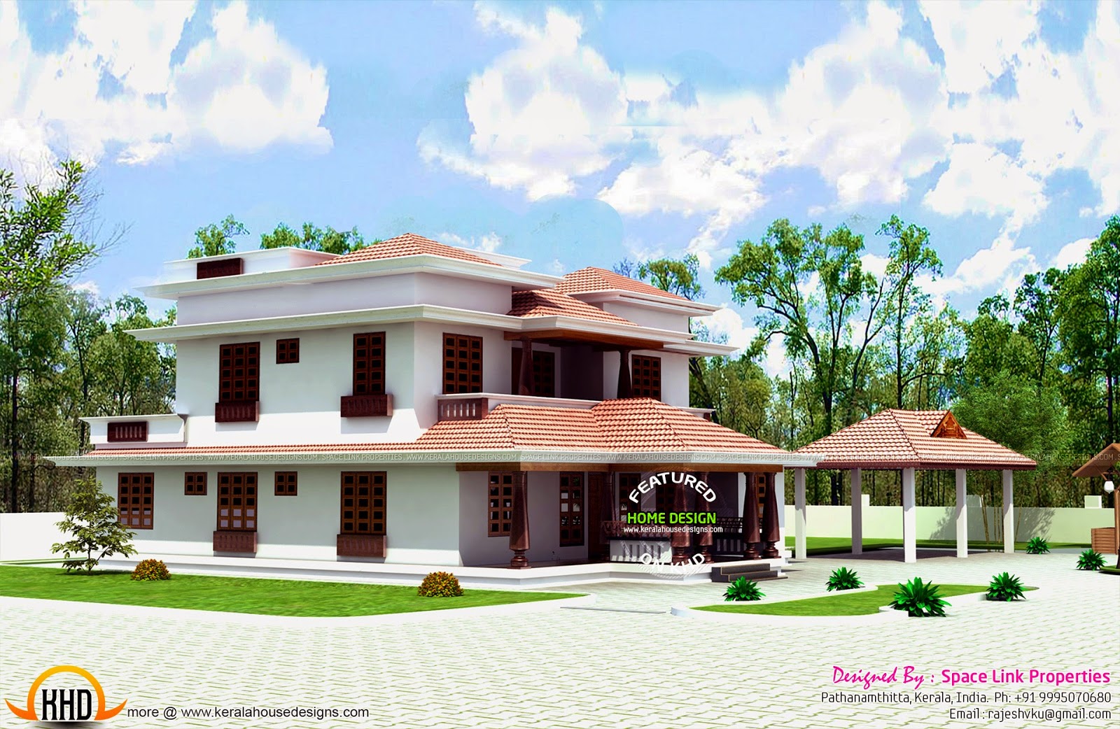 Modern single storied exterior | keralahousedesigns