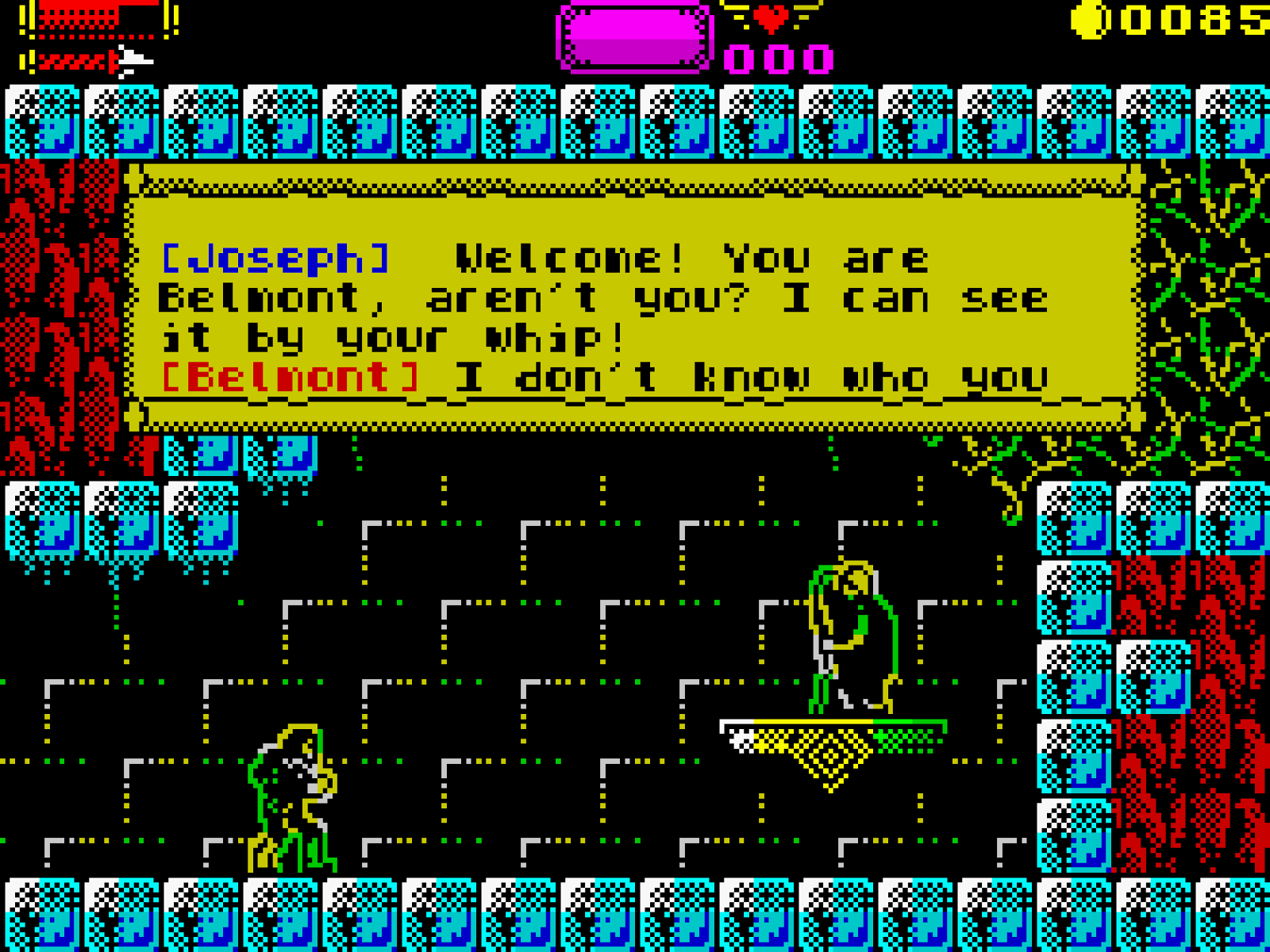 ZX Spectrum covers for Mobygames: Castlevania: Spectral Interlude