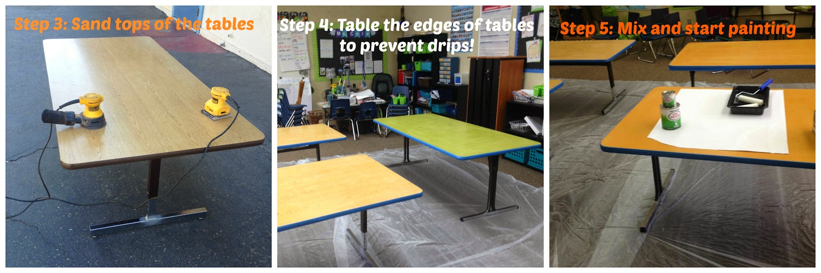 Tales of Teaching with Tech: Painting Tables with White Board Paint