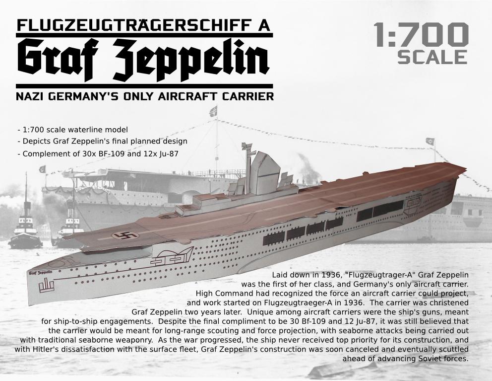 Nazi Aircraft Carrier Graf Zeppelin Papercraft | Papercraft Paradise ...