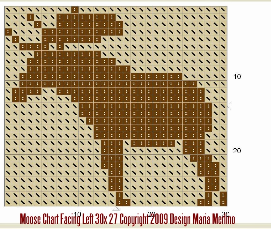 Color Charts and Tapestry by Maria Merlino: Woodland Animals Goose ...