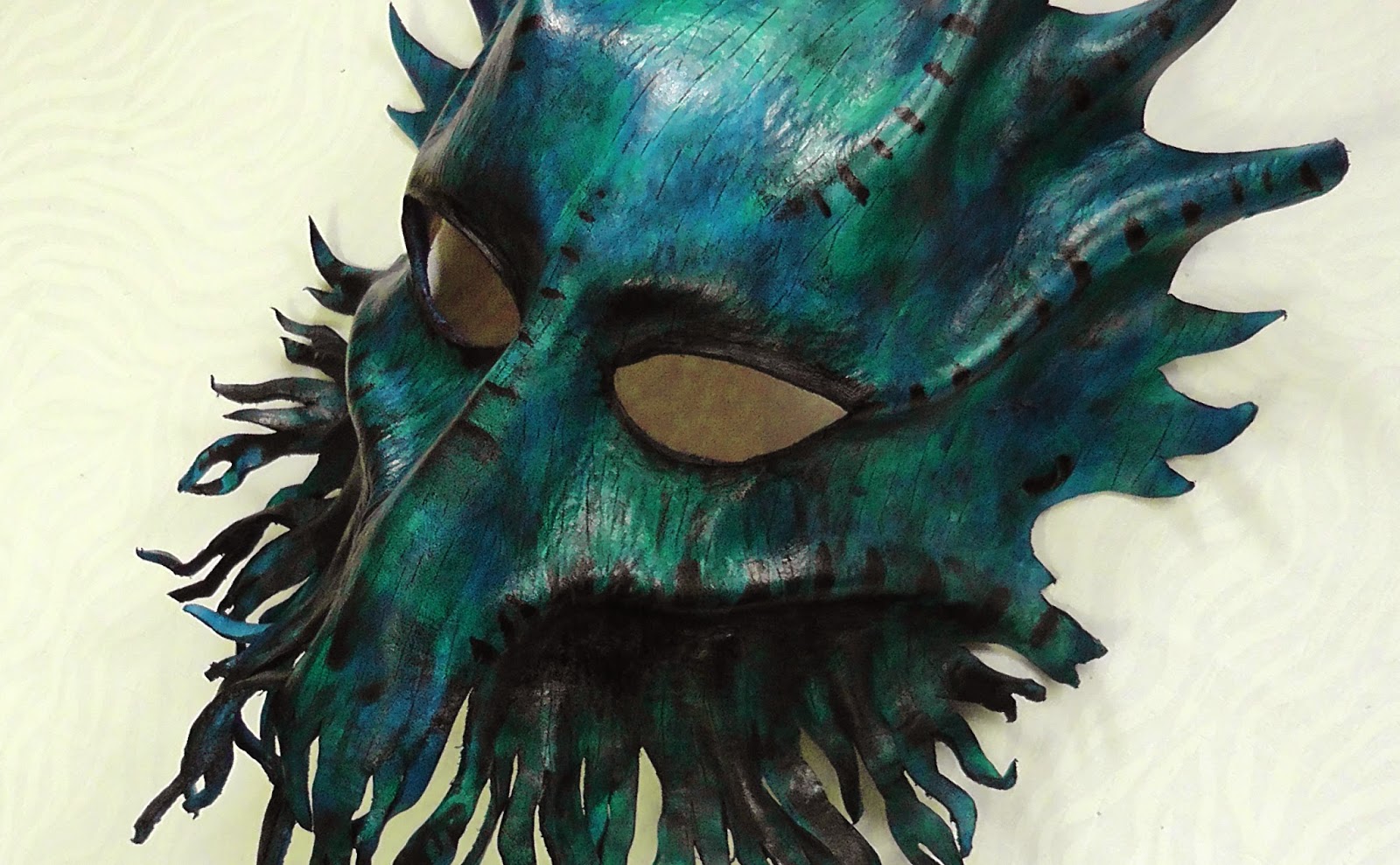 Hallowed Haunting's Leathercraft: Sea Monster / Triton / Leviathan Mask