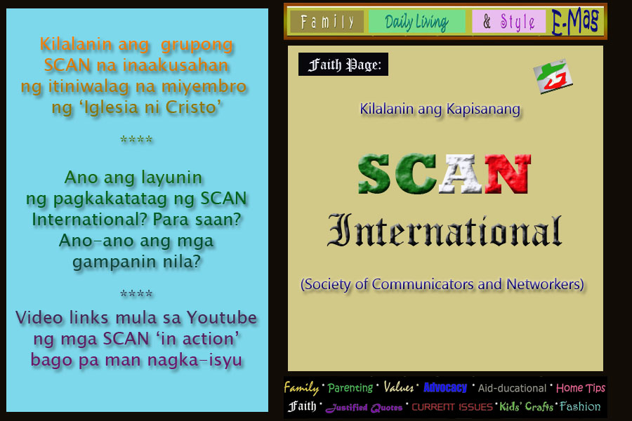 FDLS Online Magazine: SCAN International – Aid to Humanity, a Glory to God