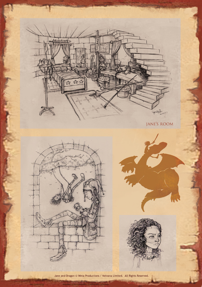k.artoonarts: Conceptual works for Jane and the Dragon (animated tv series)