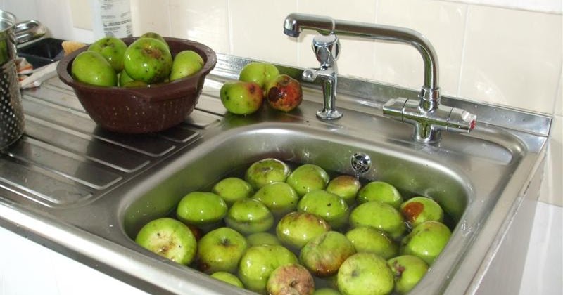 The Compost Bin: Juicing and pasteurising the apples.
