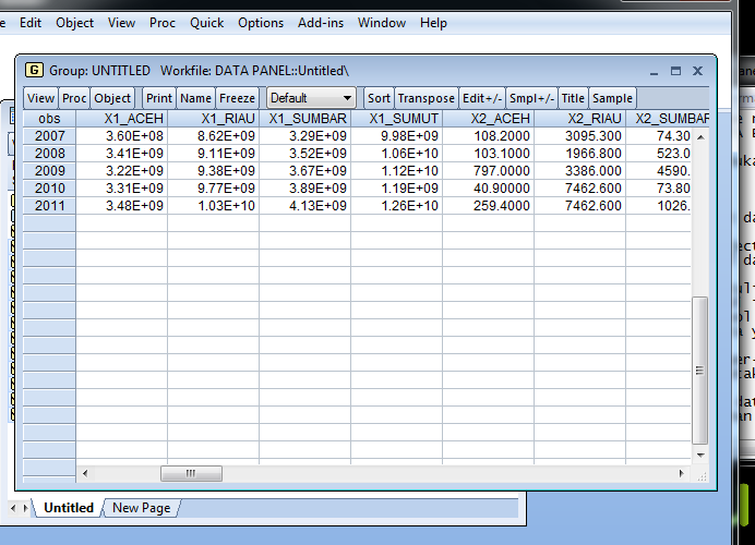 Cara Input Data Panel Dengan Eviews 7 ~ Blog Ali Ttph