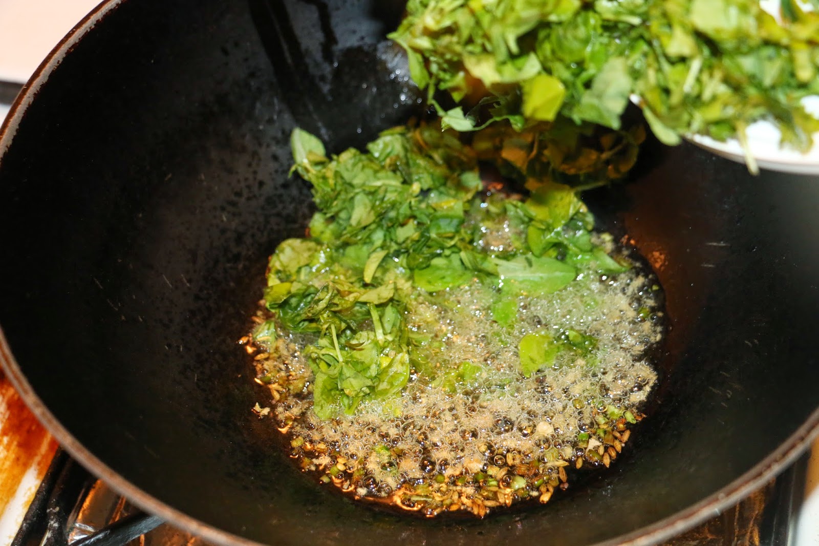 yummy delight for u: Methi Besan Recipe, How to make Methi Besan