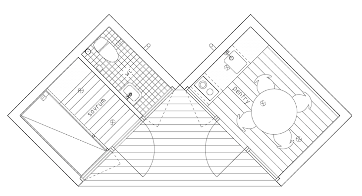 construalia: Casa de 15m2 con muchas opciones