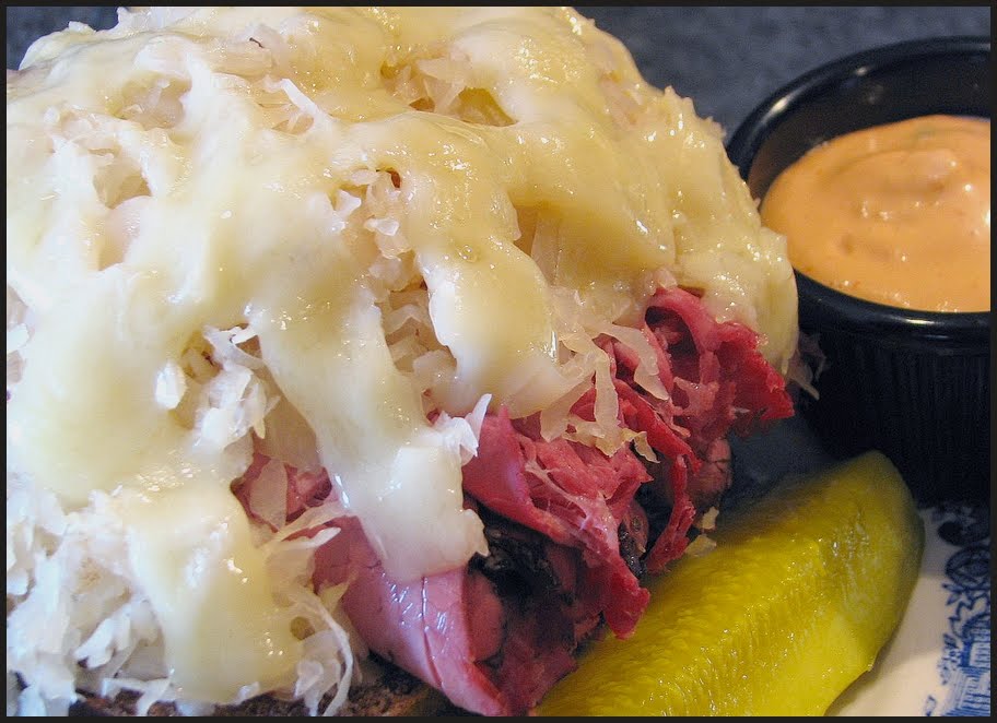 Fat Johnny's Front Porch: Open-Faced Reuben Melt
