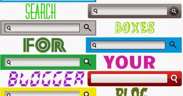 Add 9 Beautiful Search Boxes to Blogger | Blogolect