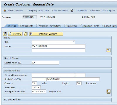 SAP SALES & DISTRIBUTION: Customer Master