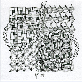 Tickled To Tangle: "It's a String Thing" #3 Tiles