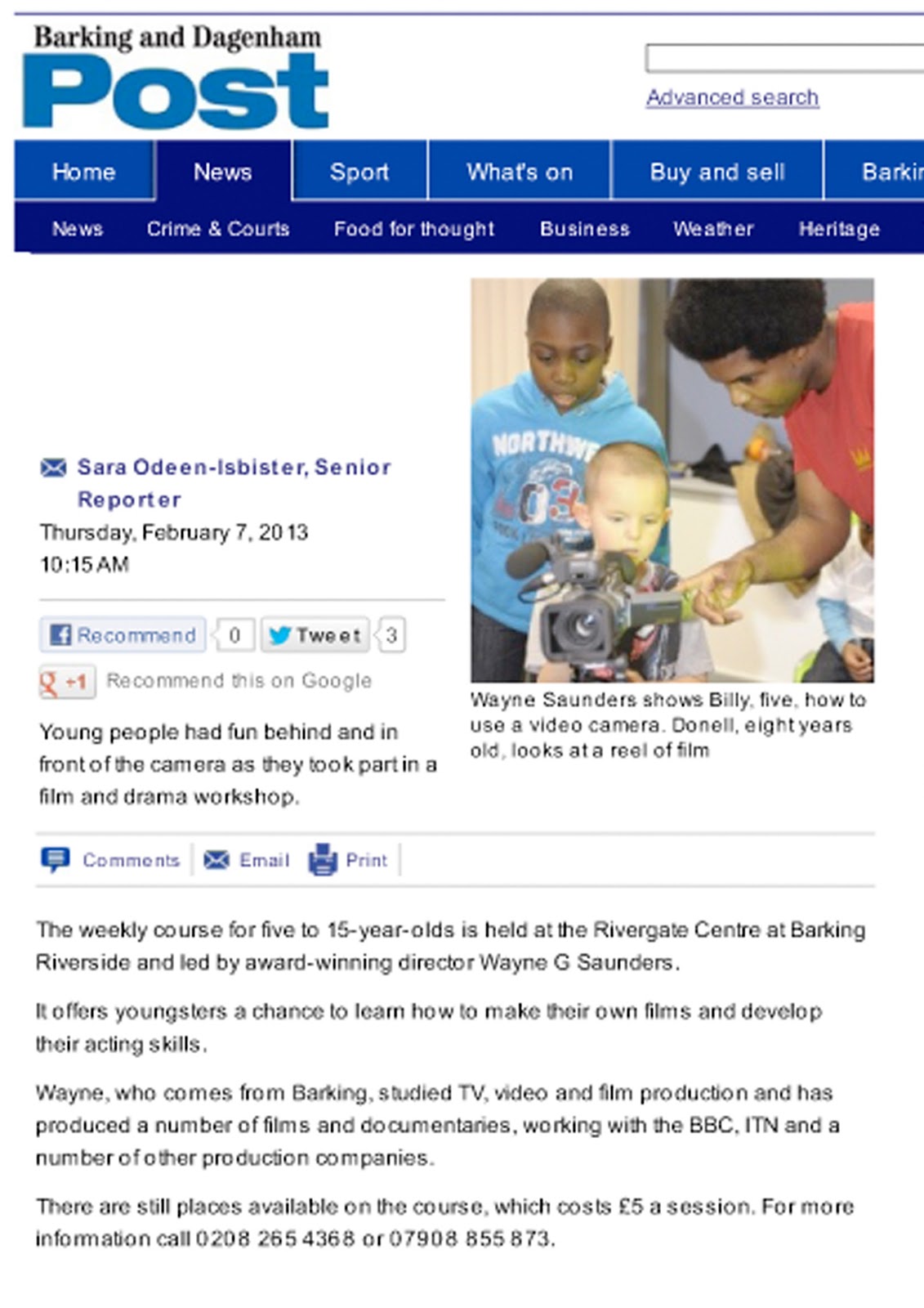 Wayne G Saunders Blog