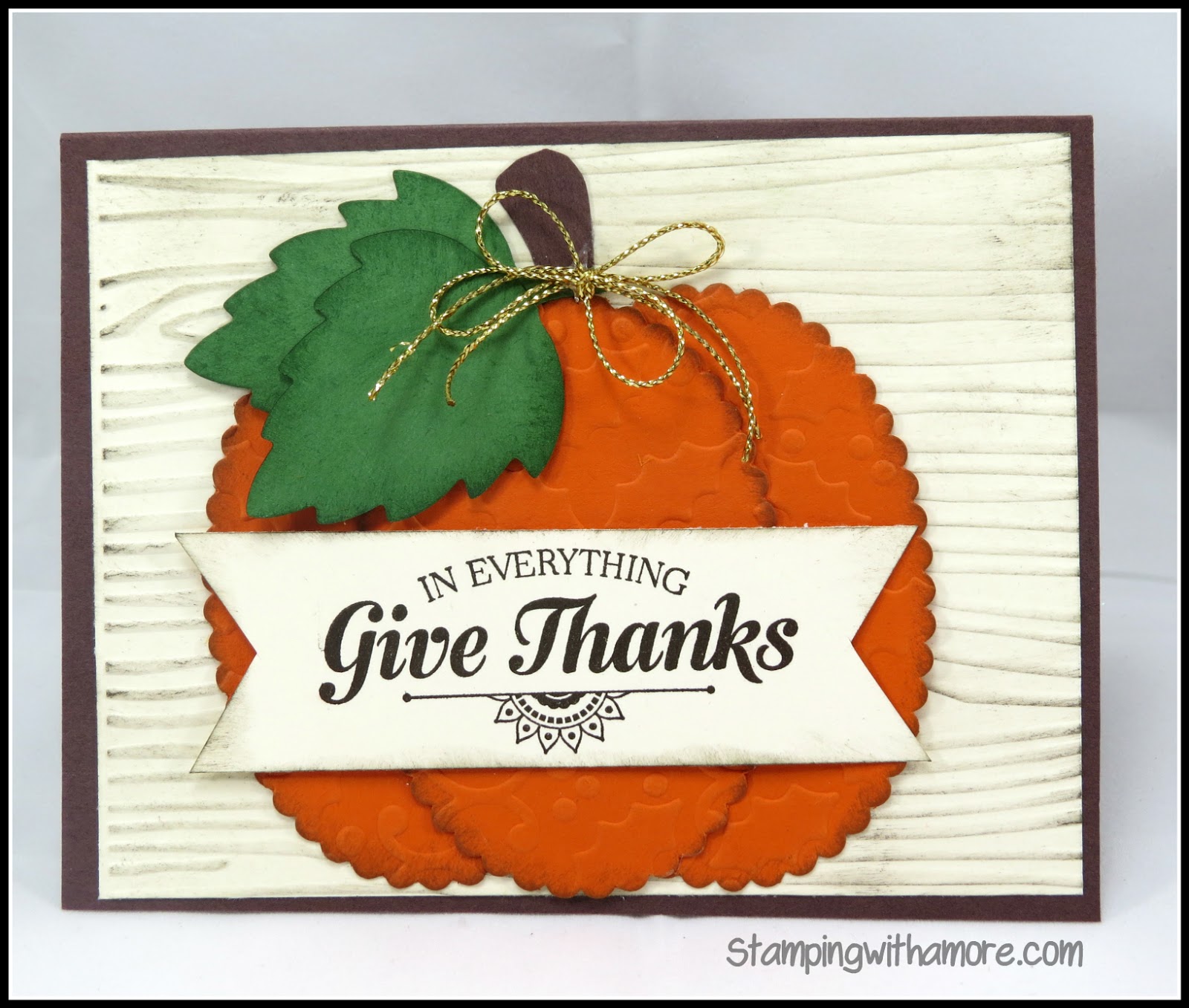 Stampingwithamore: FUN FALL PUMPKIN CARD