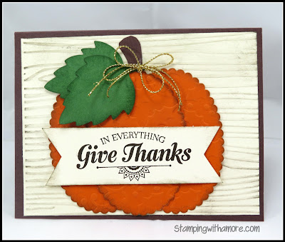 Stampingwithamore: FUN FALL PUMPKIN CARD