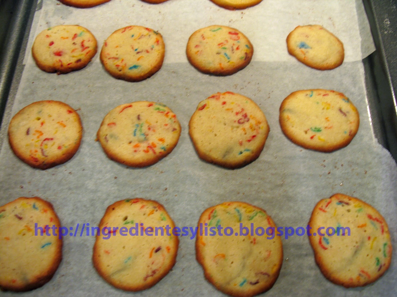 Ingredientes y ¡Listo!: Galletas Confeti