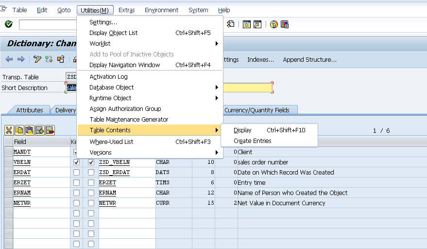 SAP TECH: Creating Transparent Master Table