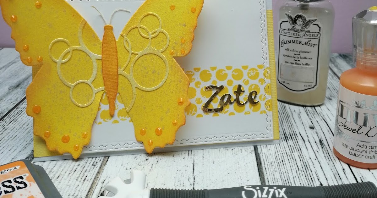 Keti's Projects: {ostanki} Rumen metulj