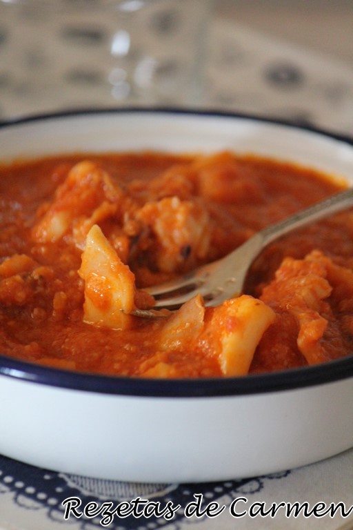 Calamares con salsa almendras thermomix