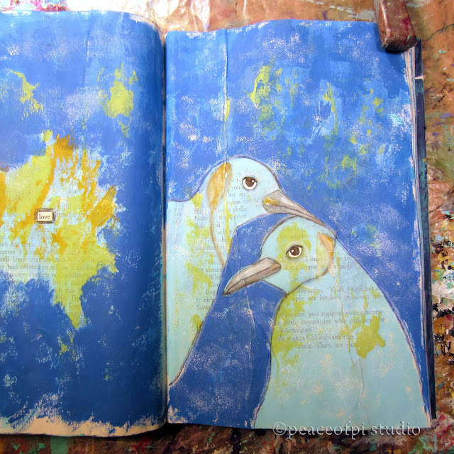 peaceofpi studio: Art Journal Birds and Books on Sketching and Painting