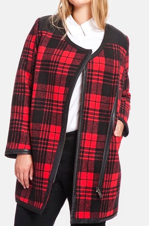 Style-Delights: 10 Red Buffalo Check And Tartan Plaid Coats Perfect For ...