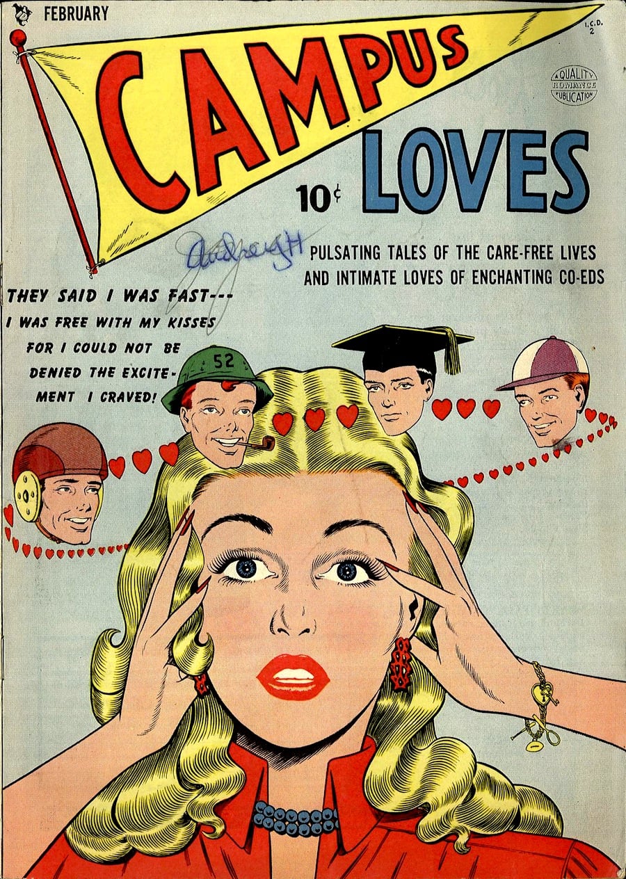 Campus Loves #2 - Bill Ward art & cover - Pencil Ink