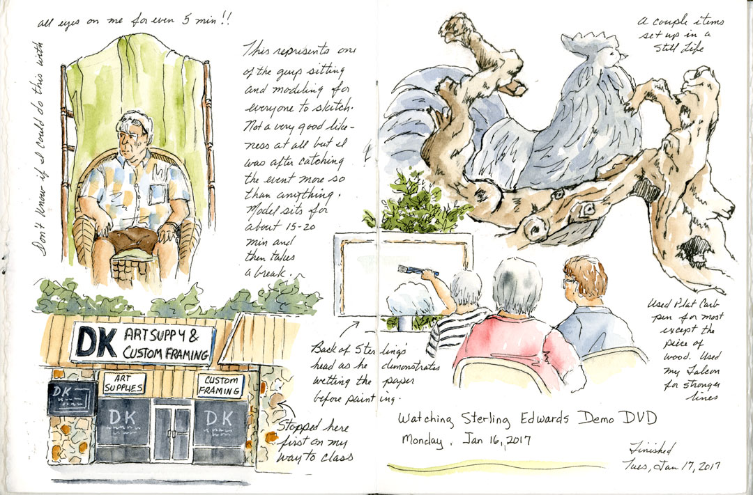 sbwatercolors and sketching: My Day Yesterday