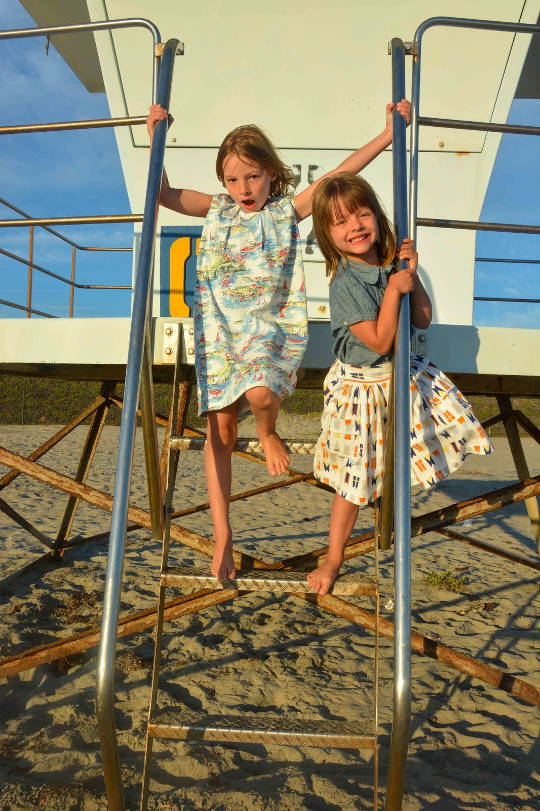 Aesthetic Nest: Sewing: Nautical Dresses and a Pretty Piped Skirt ...