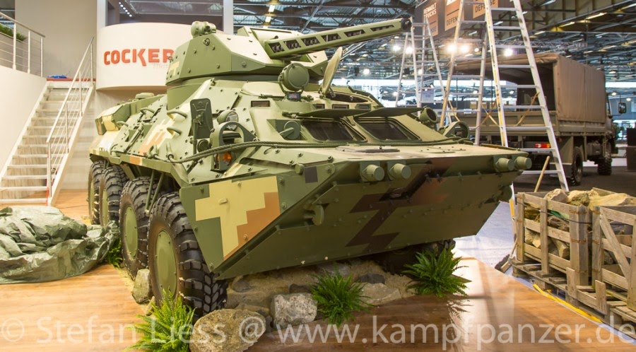 DEFENSE STUDIES: Ukraine Unveils BTR-3 Equipped with CMI Defence Turret