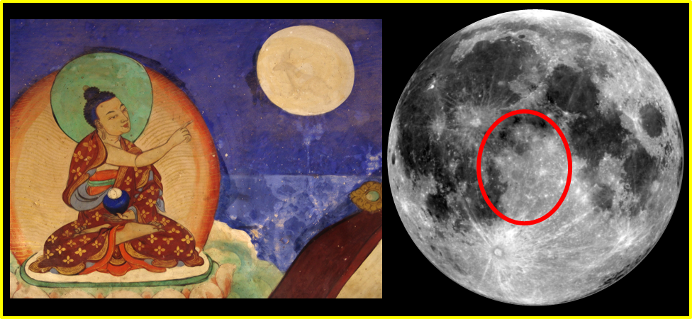 Where is the Buddha?: Revisiting Buddha pointing finger at the Moon