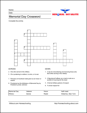 Memorial Day Printable Activities : Let's Celebrate!