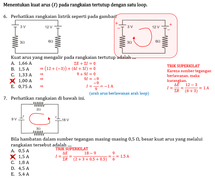 Contoh Soal Dan Pembahasan Fisika Kelas 12 Rangkaian Arus Searah ... Contoh Soal Dan Pembahasan Fisika Kelas 12 Rangkaian Arus Searah ...