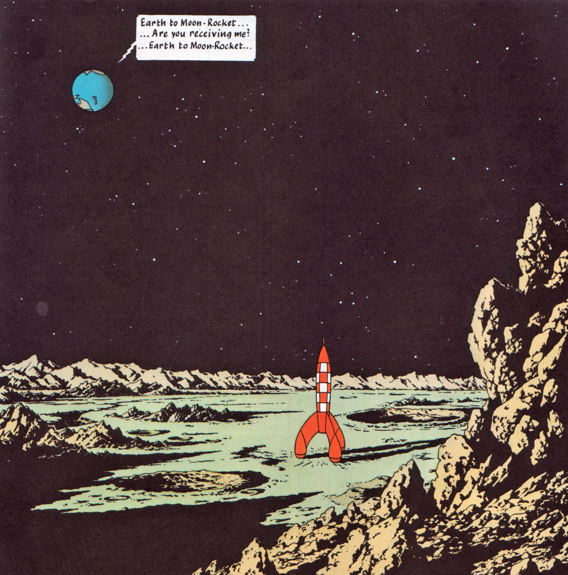 Tintin on the moon - [650x1155] : r/Amoledbackgrounds