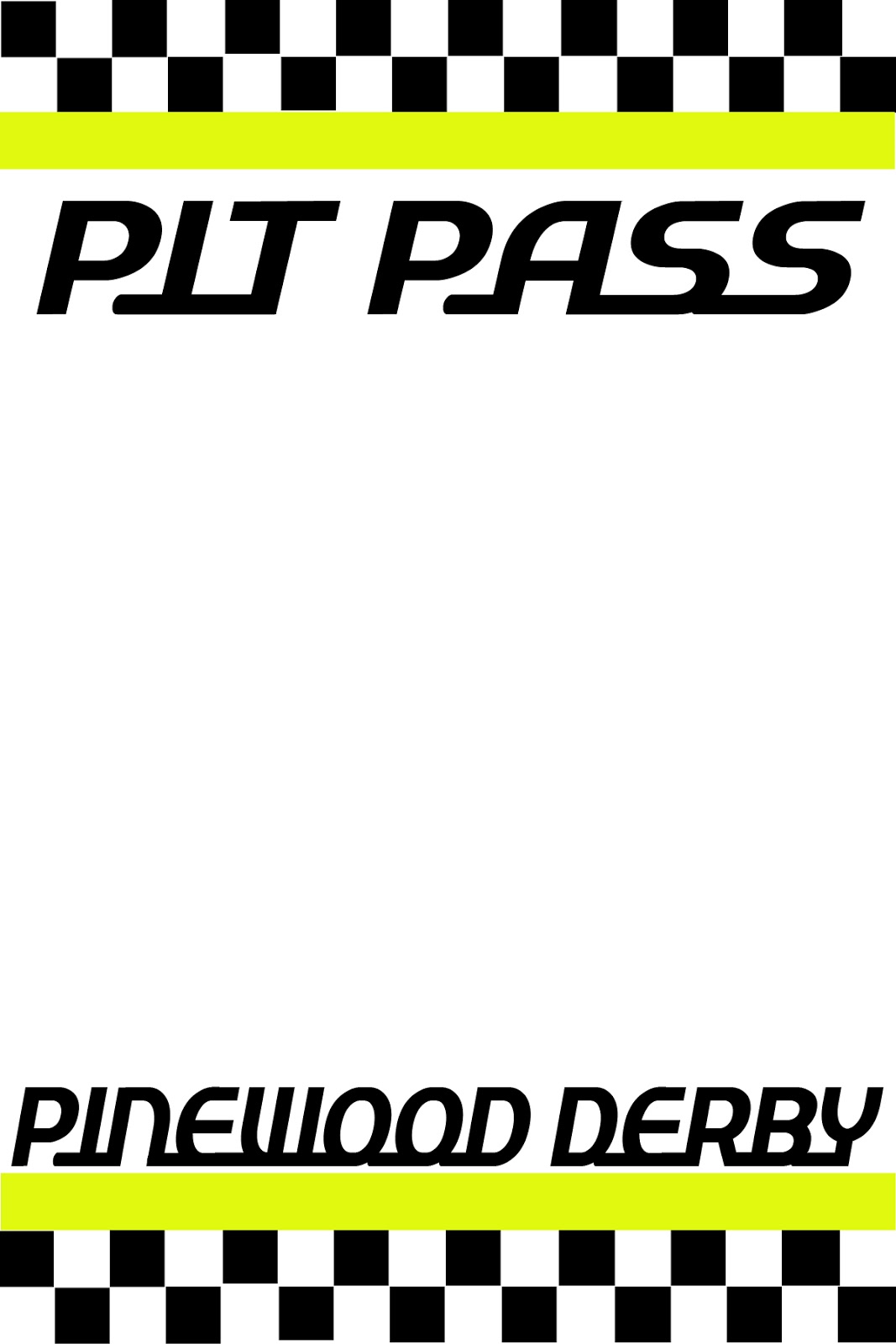 seeshellspace: Pinewood Derby - Pit Passes