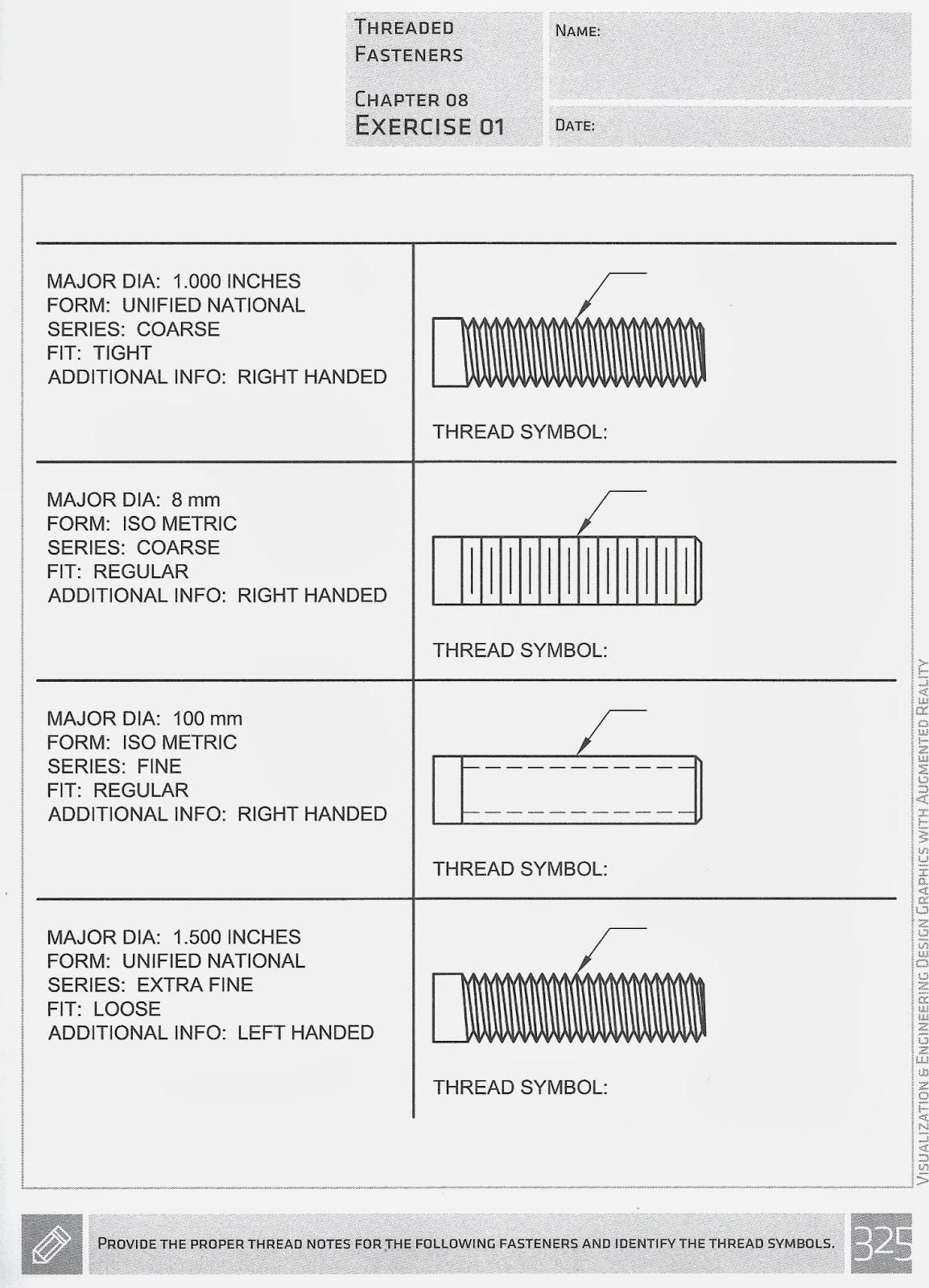 ENGR1304: Chapter 8 Threaded fasteners