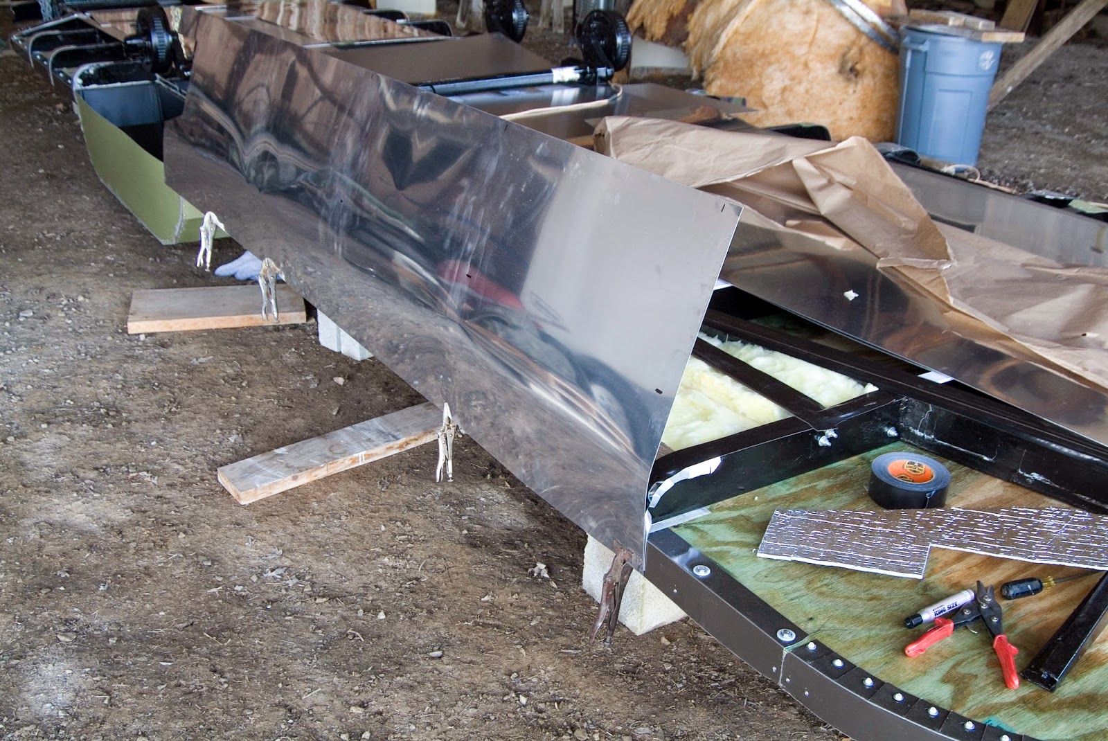 1959 Airstream Ambassador Blog: Belly Pan Installation