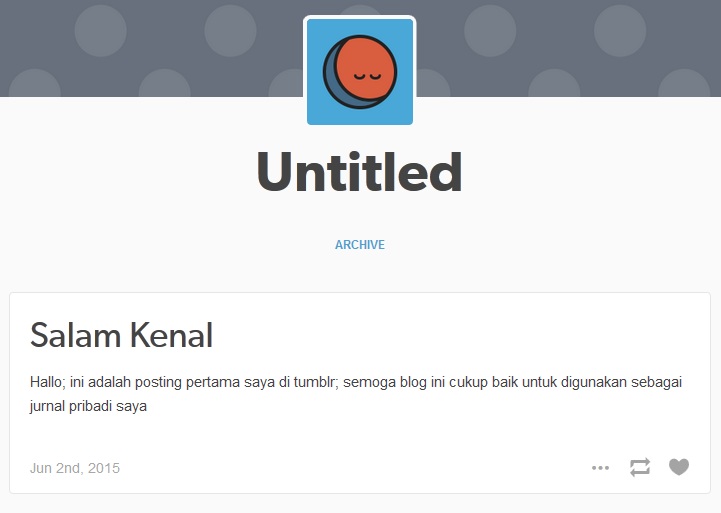 CARA MEMBUAT BLOG GRATIS DI TUMBLR DENGAN MUDAH