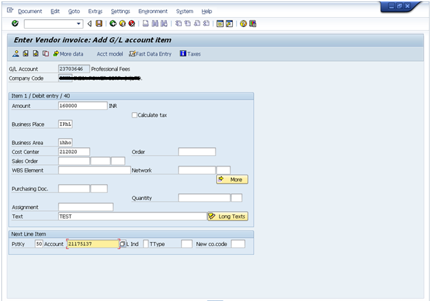 SAP FICO Real Time Issues: Process for Booking Two Expenses