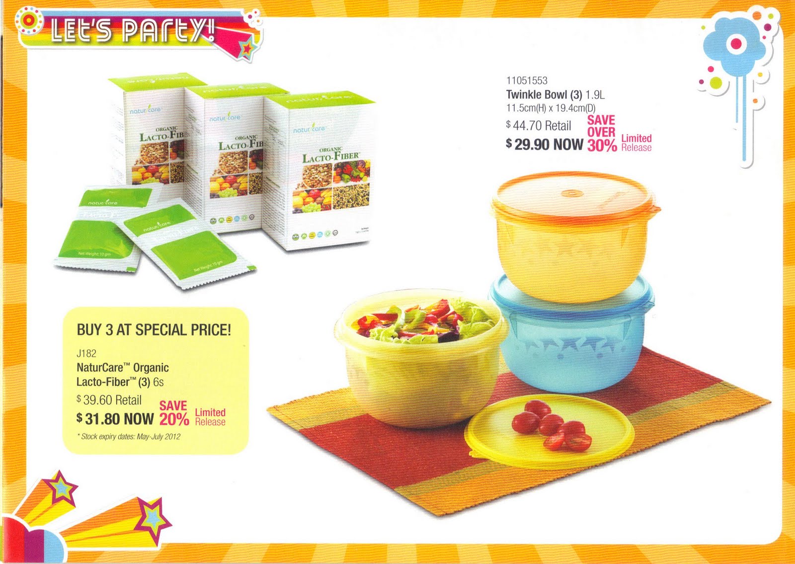 Tupperware Special from July 2007 onwards: September 2011