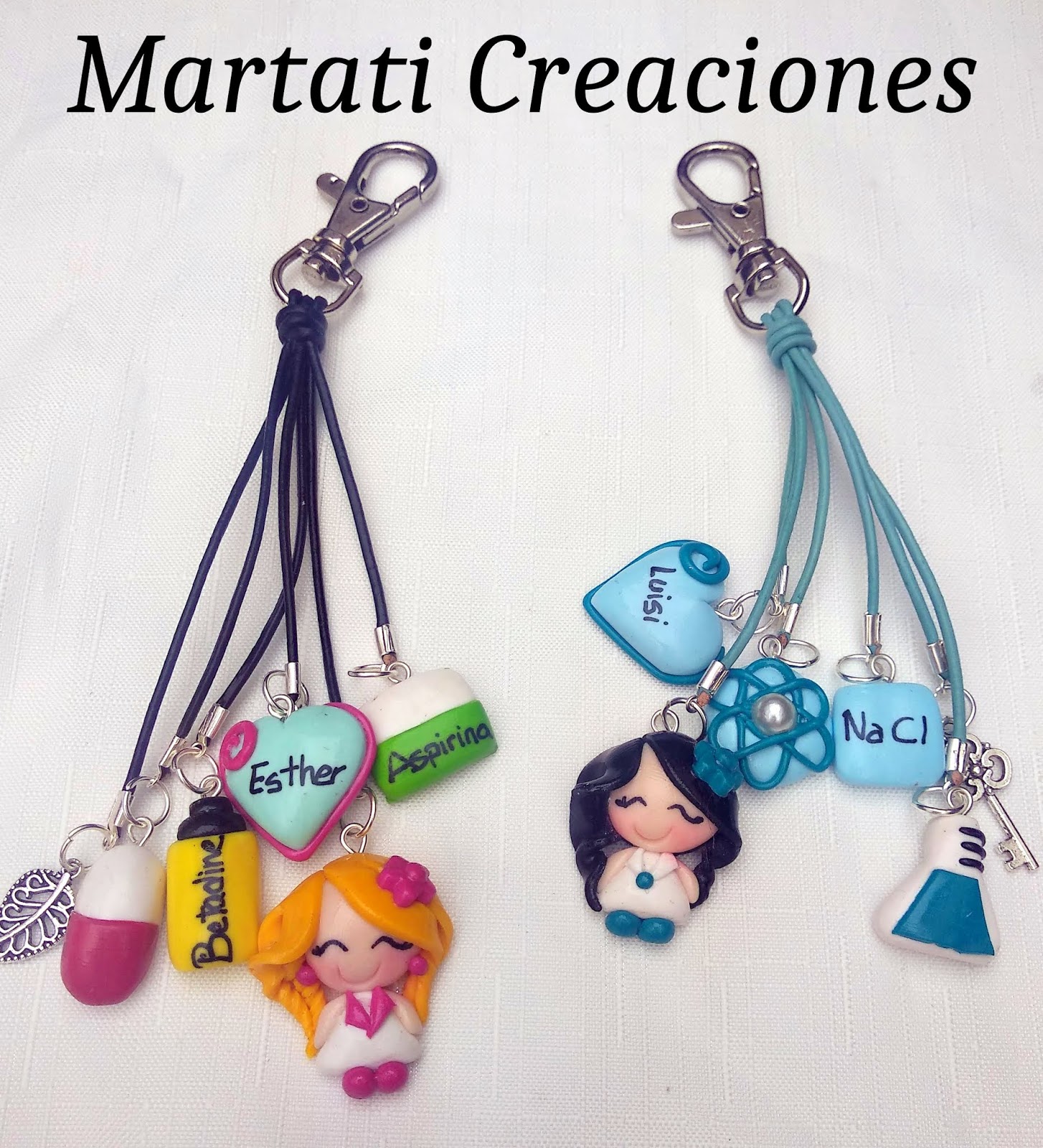 Martati creaciones FIMO: Llaveros charms fimo