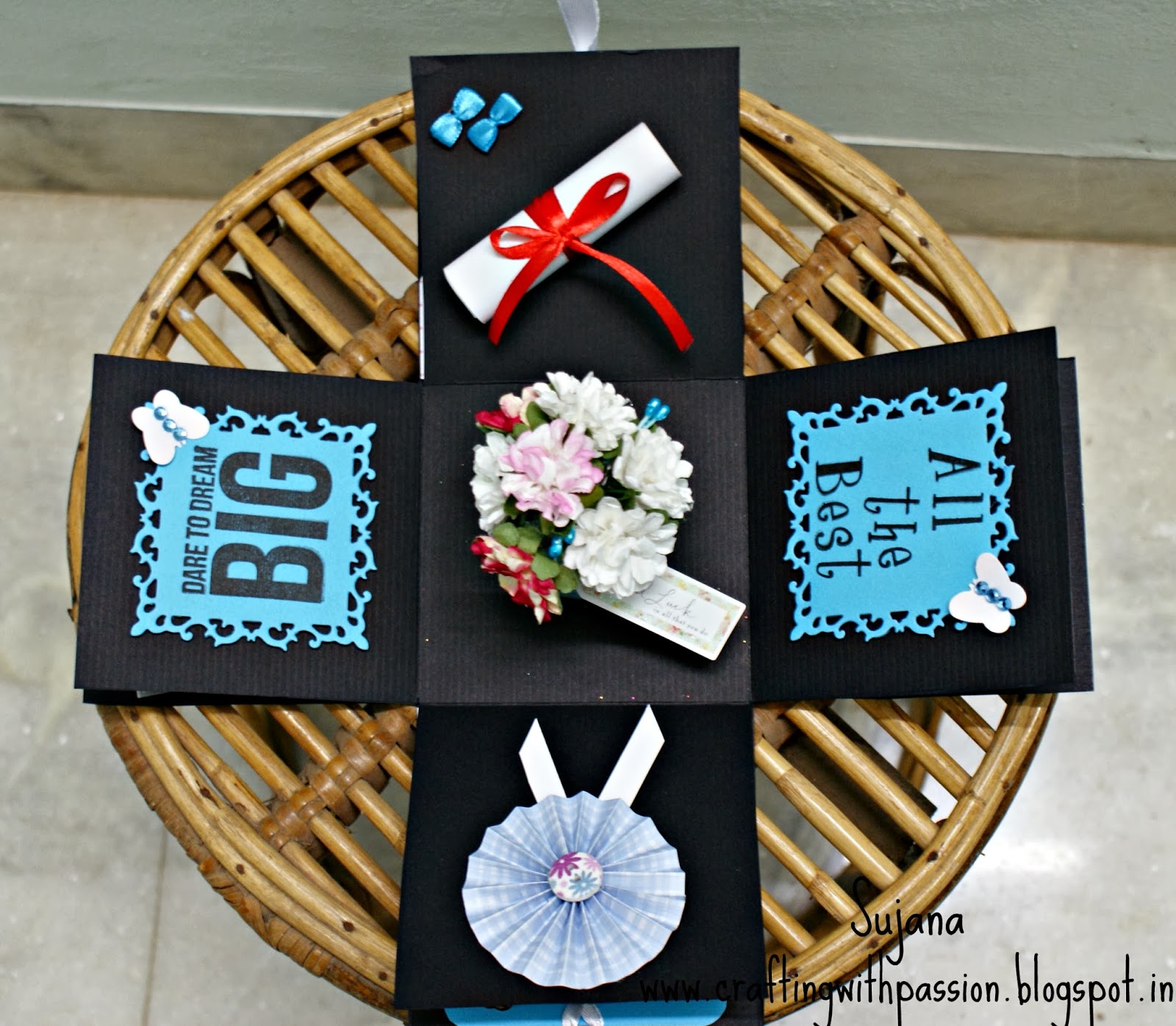 Crafting With Passion: Graduation themed Explosion box