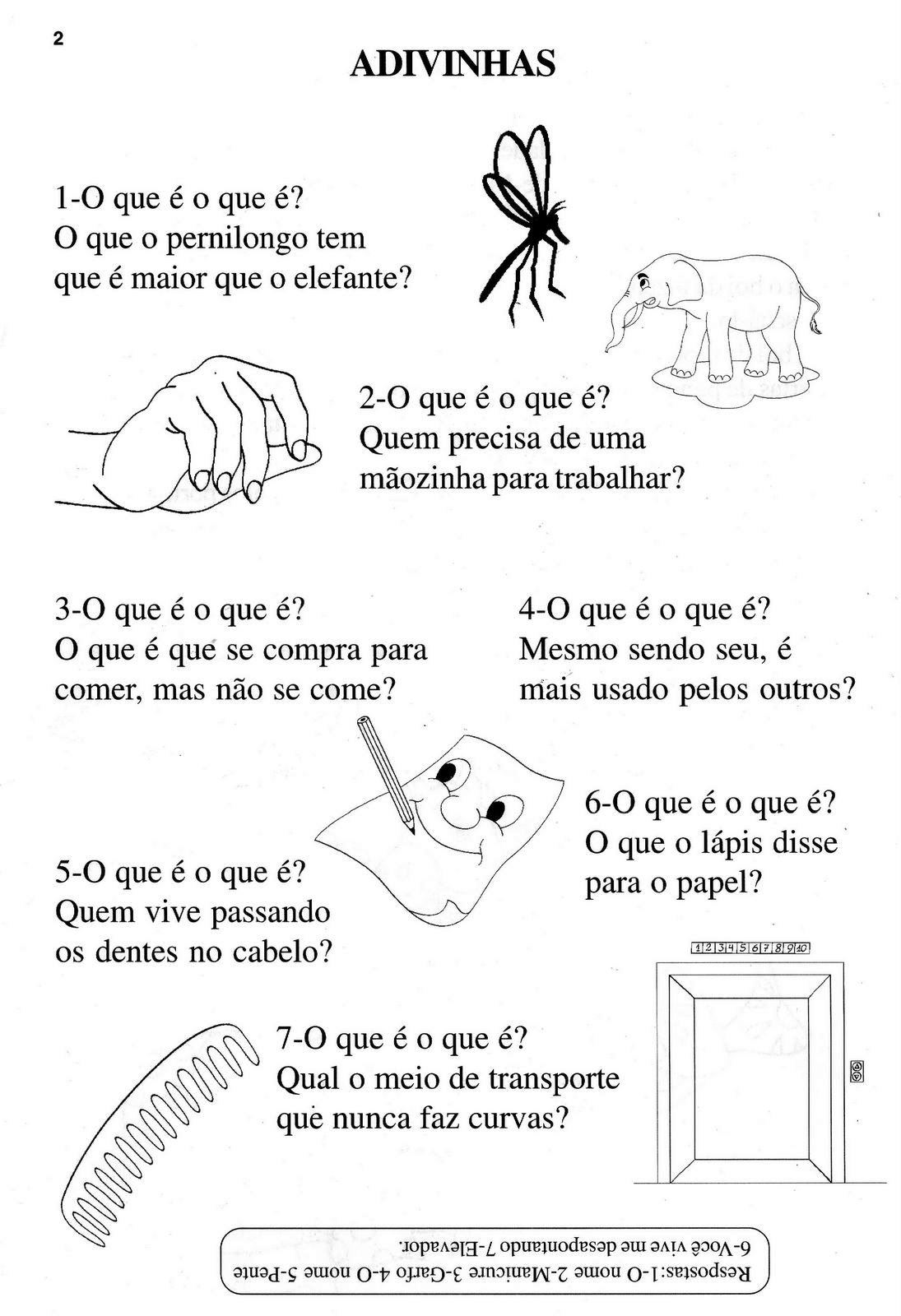 Professora Valdete Cantú: Adivinhas para Alfabetização