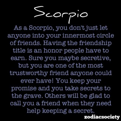 Scorpio as a Friend | Scorpio Quotes