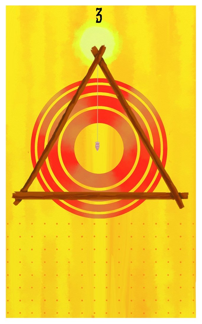 Senhor da Vida Tarot: O Triangulo harmônico: O 3 de paus