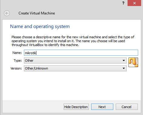Membuat VM Pada Aplikasi Oracle Virtualbox