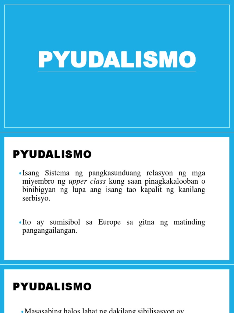 pyudalismo - philippin news collections