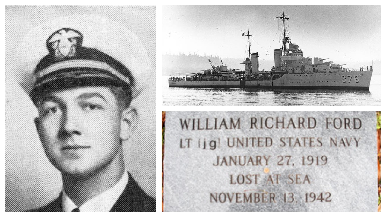 WW2 Fallen 100: WW2 Guadalcanal Fallen - William Ford, USS Cushing