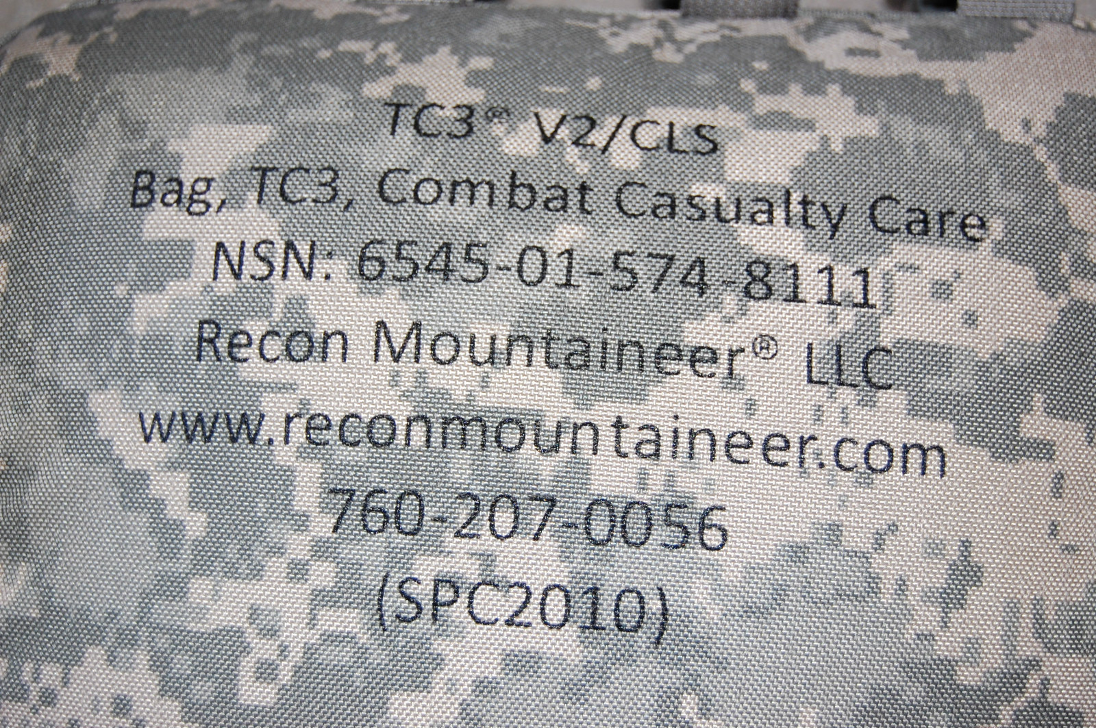 Webbingbabel: US Army TC3 V2/CLS Combat Casualty Care Bag '09